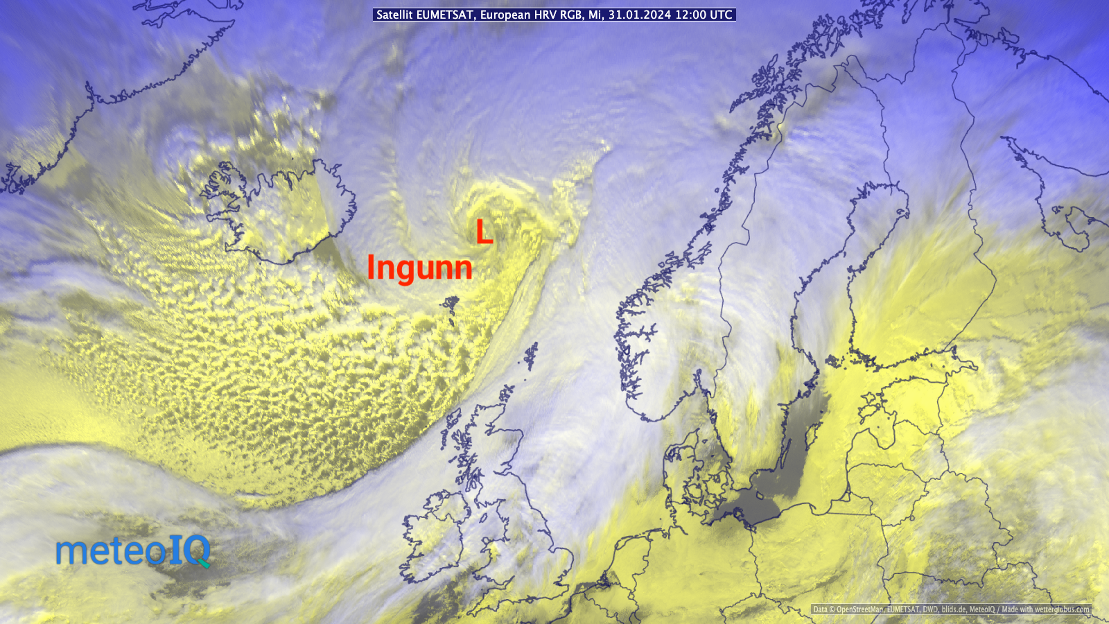 New Wind Record in Norway with Storm Ingunn - MeteoIQ